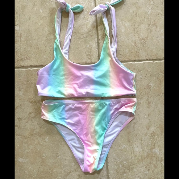 Stella Cove | Swim | Stella Cove Girls Pastel Rainbow Bikini | Poshmark